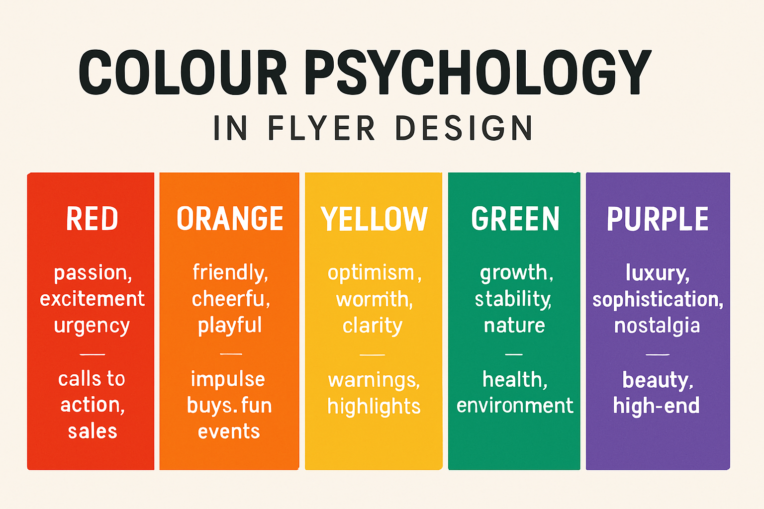 Colour Psychology in Flyer Design: What Makes People Take Action