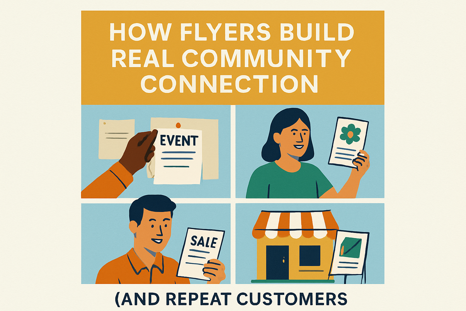 How Flyers Build Real Community Connection (and Repeat Customers)