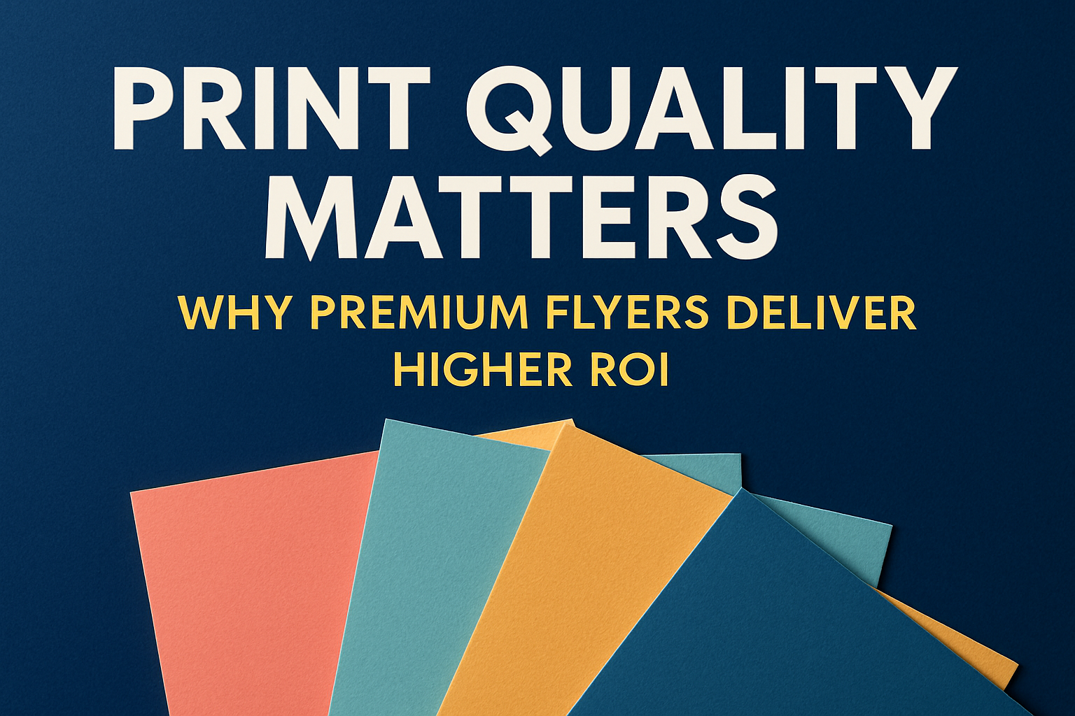 Print Quality Matters: Why Premium Flyers Deliver Higher ROI