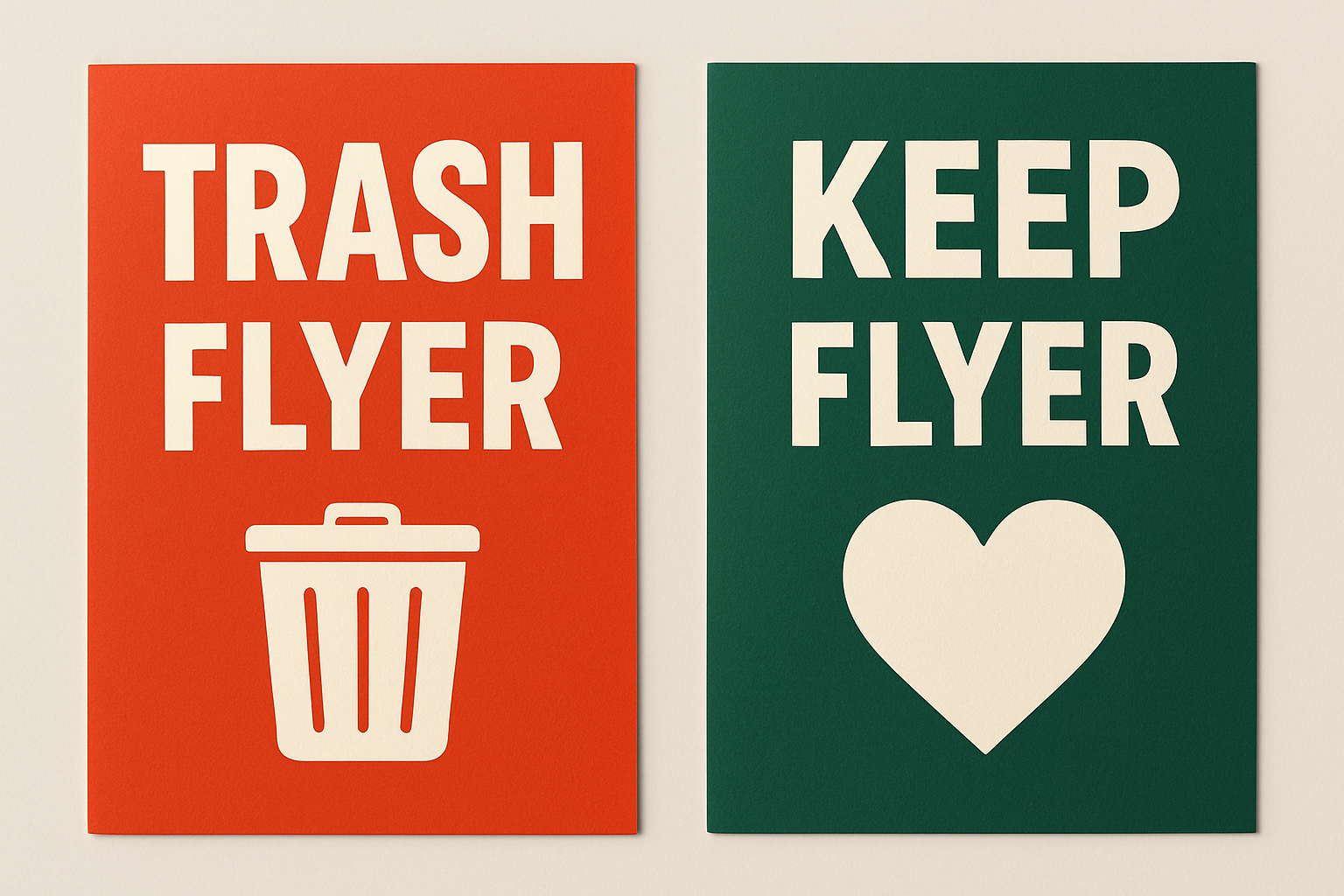 What Separates a “Trash Flyer” From a “Keep Flyer”
