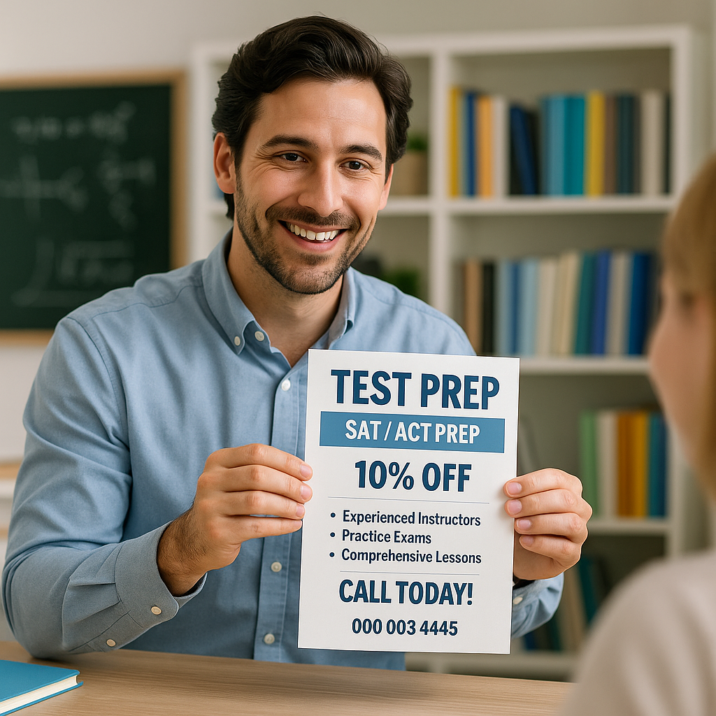 Flyers for Test Prep Services: Win More Students Before Exam Season ...