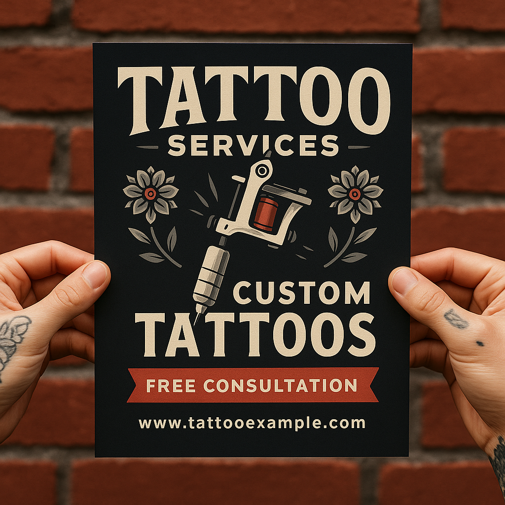 Flyer Marketing for Tattoo and Piercing Studios: Old-School Tools with ...